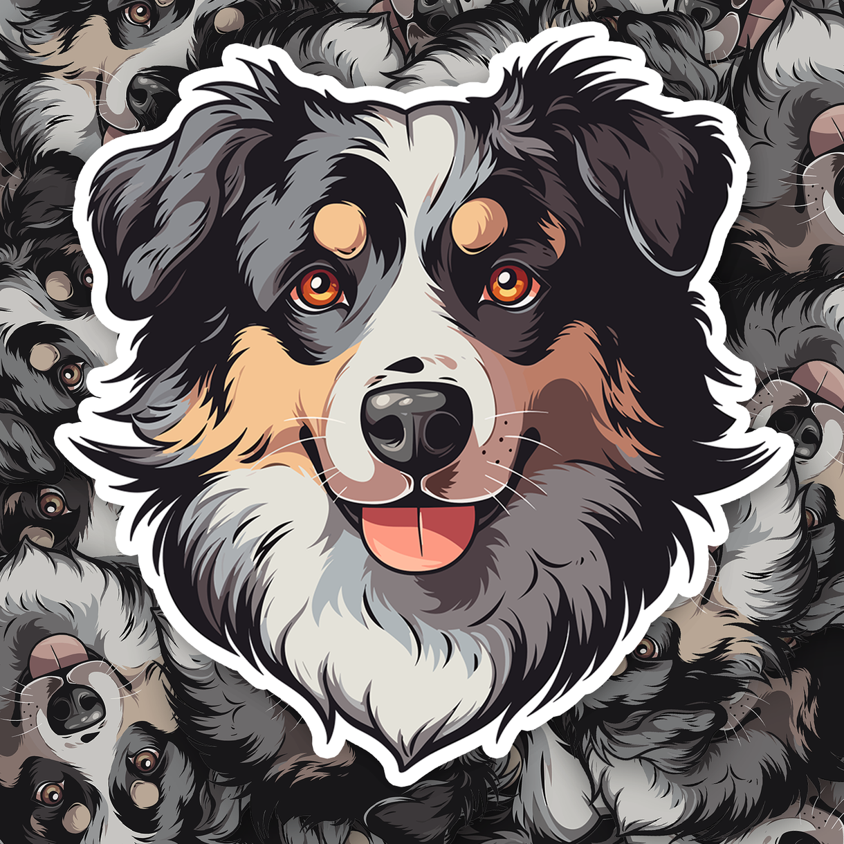 Australian Shepherd Dog Sticker - Fast & Free Shipping – Turbo Vinyl