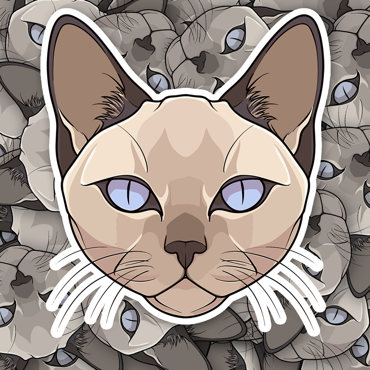 Burmese Cat Sticker - Fast & Free Shipping – Turbo Vinyl