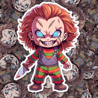 Chibi Chucky Sticker - Fast & Free Shipping – Turbo Vinyl