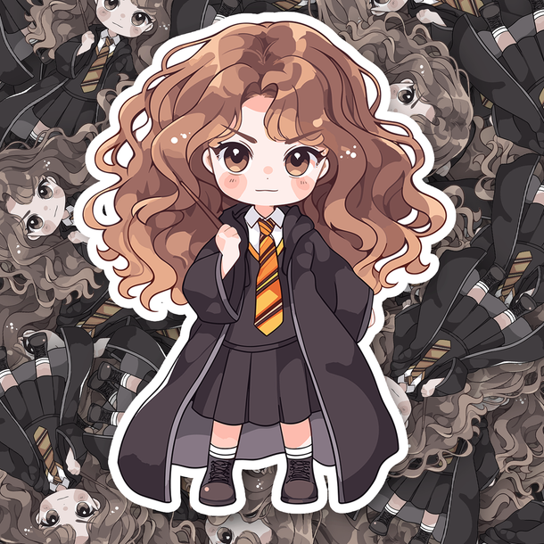 Chibi Hermione Sticker - Fast & Free Shipping – Turbo Vinyl