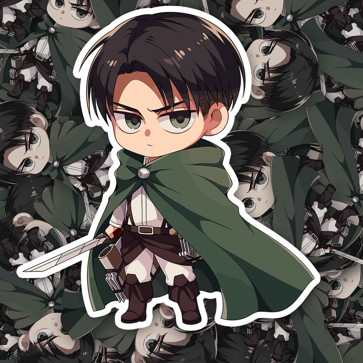 Chibi Levi Sticker - Fast & Free Shipping – Turbo Vinyl
