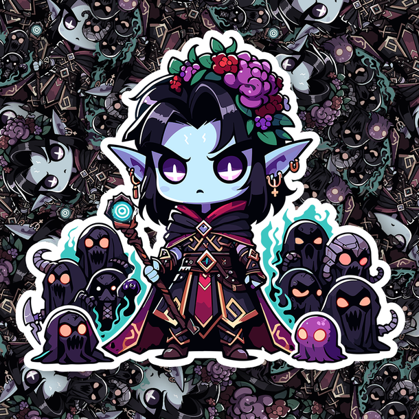 Chibi Necromancer Sticker - Fast & Free Shipping – Turbo Vinyl
