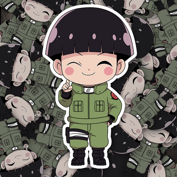 Chibi Rock Lee Sticker - Fast & Free Shipping – Turbo Vinyl