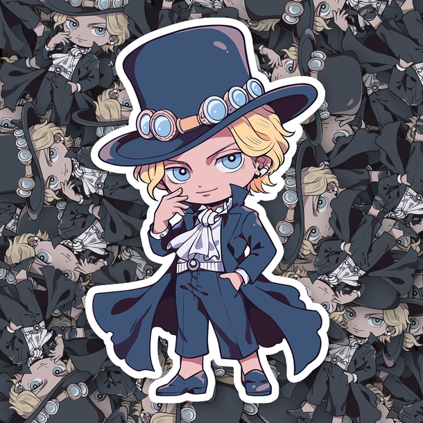 Chibi Sabo Sticker - Fast & Free Shipping – Turbo Vinyl