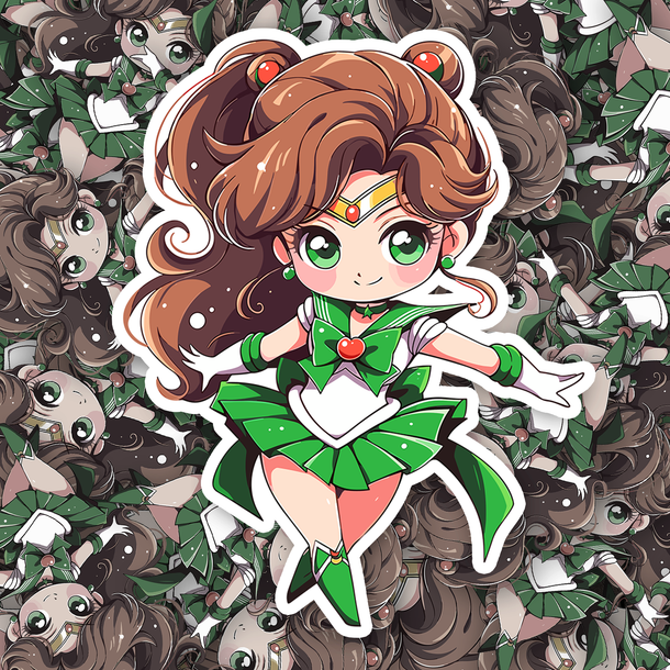 Chibi Sailor Jupiter Sticker - Fast & Free Shipping – Turbo Vinyl