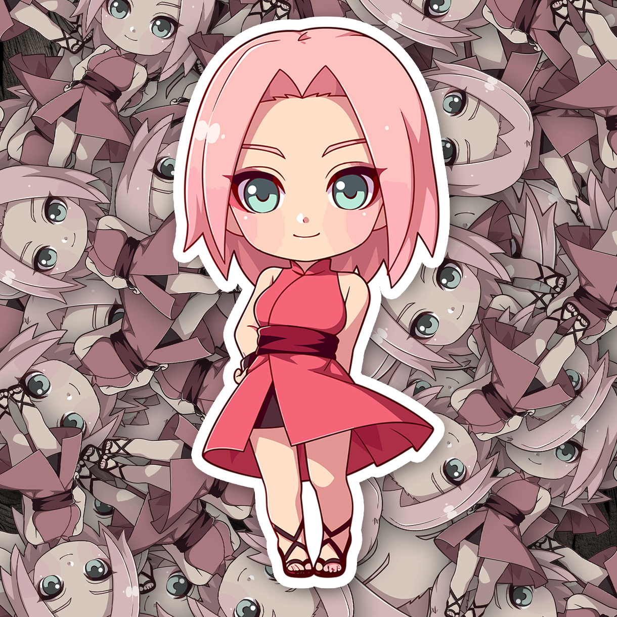 Chibi Sakura Sticker - Fast & Free Shipping – Turbo Vinyl