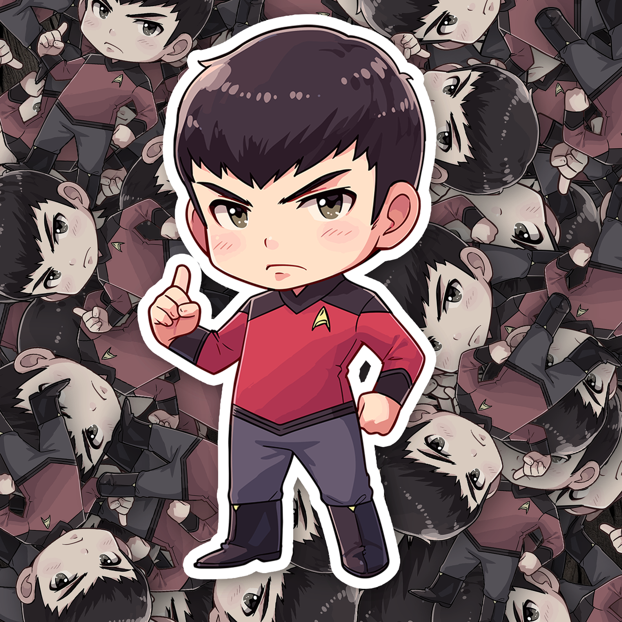 Chibi Spock Sticker - Fast & Free Shipping – Turbo Vinyl