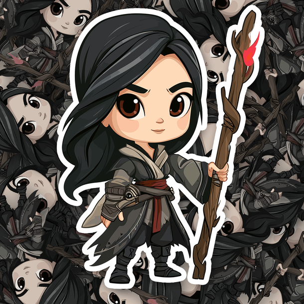 Chibi Warlock Sticker - Fast & Free Shipping – Turbo Vinyl
