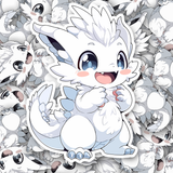 Cute White Dragon Sticker - Fast & Free Shipping – Turbo Vinyl
