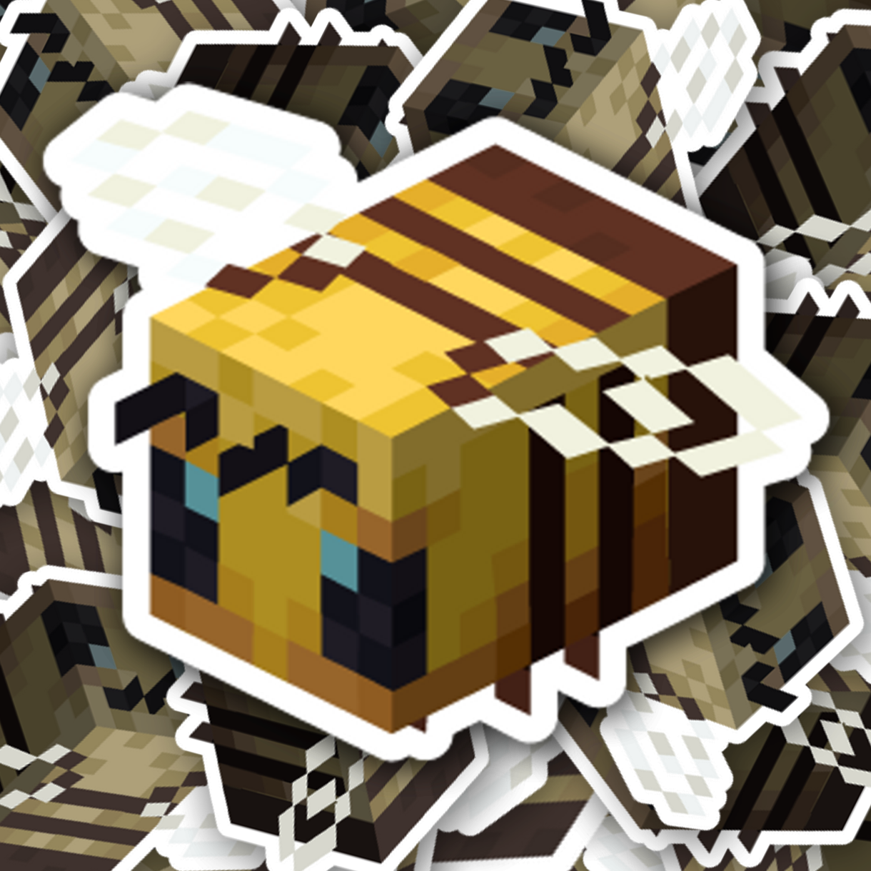 Minecraft Bee Sticker - Fast & Free Shipping – Turbo Vinyl