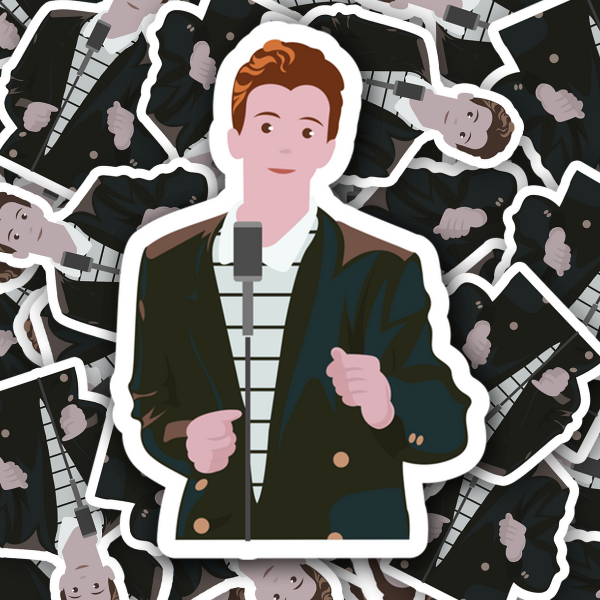 Rickroll Meme Sticker - Fast & Free Shipping – Turbo Vinyl