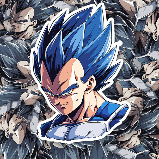 Vegeta Sticker - Fast & Free Shipping – Turbo Vinyl