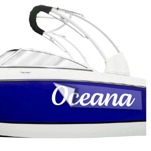 Boat Name Lettering Decal – Turbo Vinyl