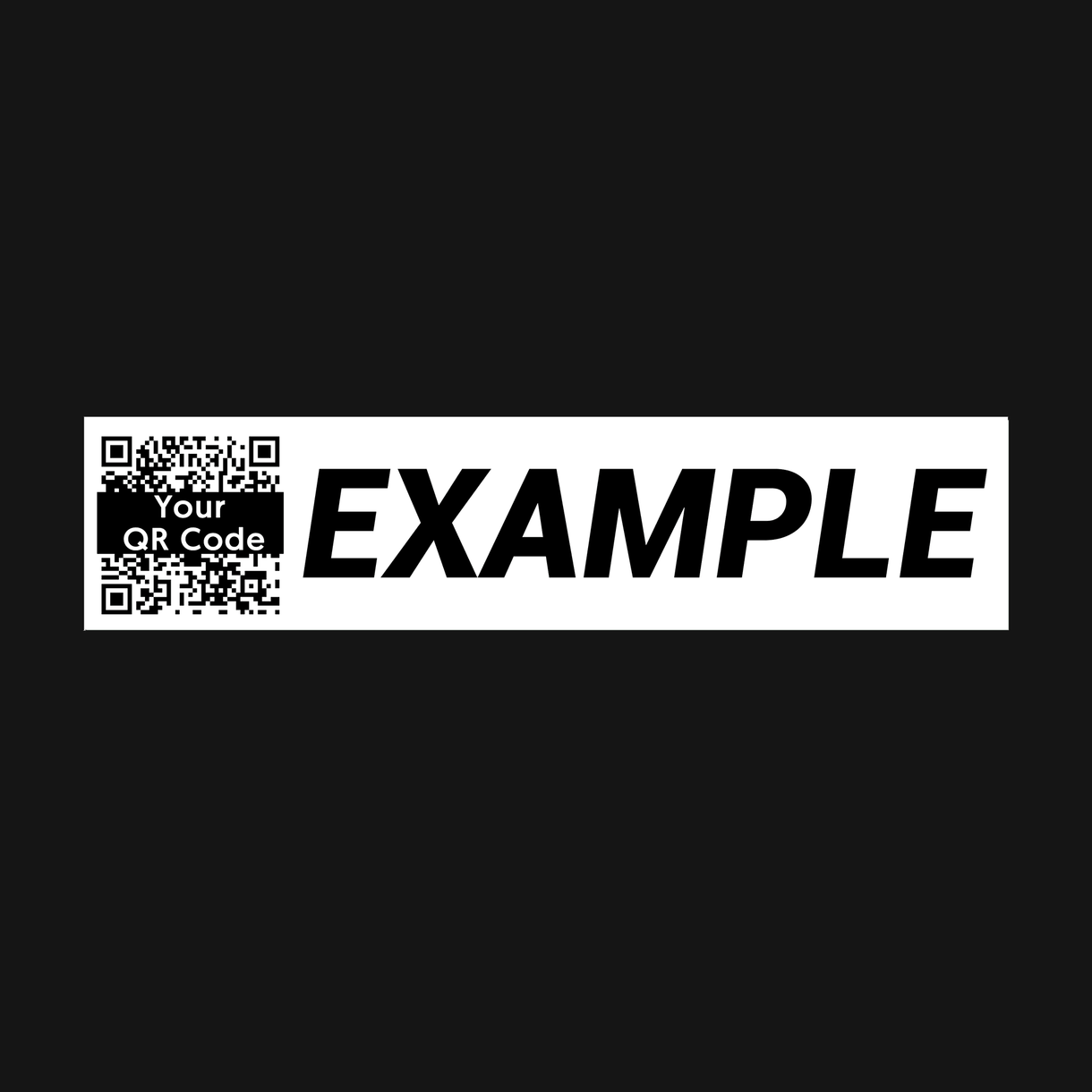 QR Code with Text Decal – Turbo Vinyl